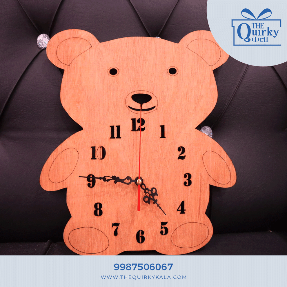 Teddy Bear Wall Clock – thequirkykala